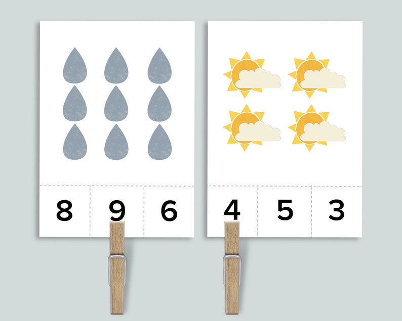 Weather Printable BUNDLE Homeschool Kids Calendar Printables - Etsy