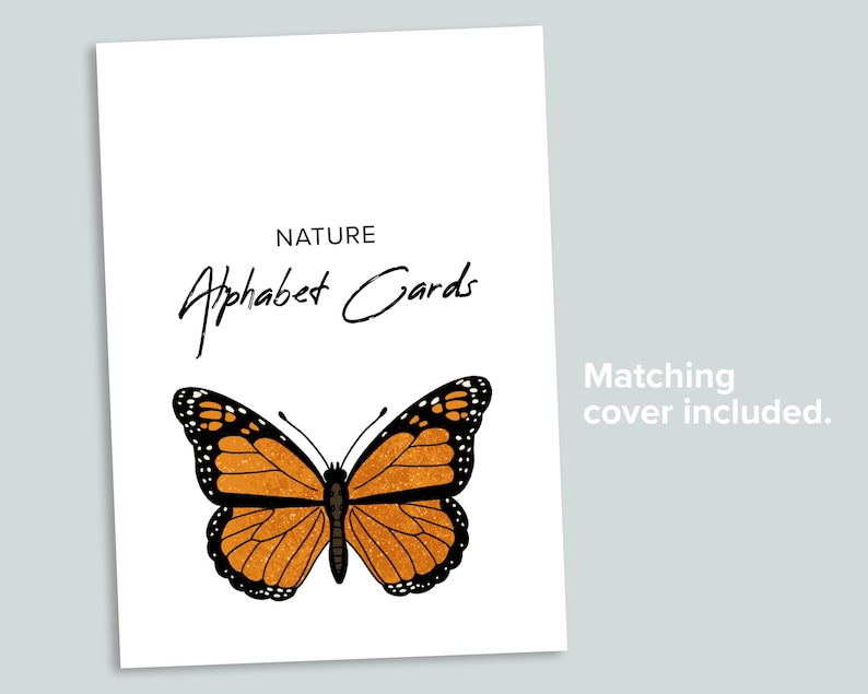 Nature ABC Cards Printable Homeschool Printables Preschool - Etsy