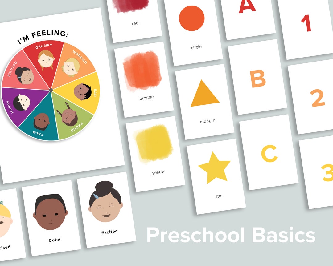 Preschool Basics Bundle Homeschool Printables | Color Number Counting ...