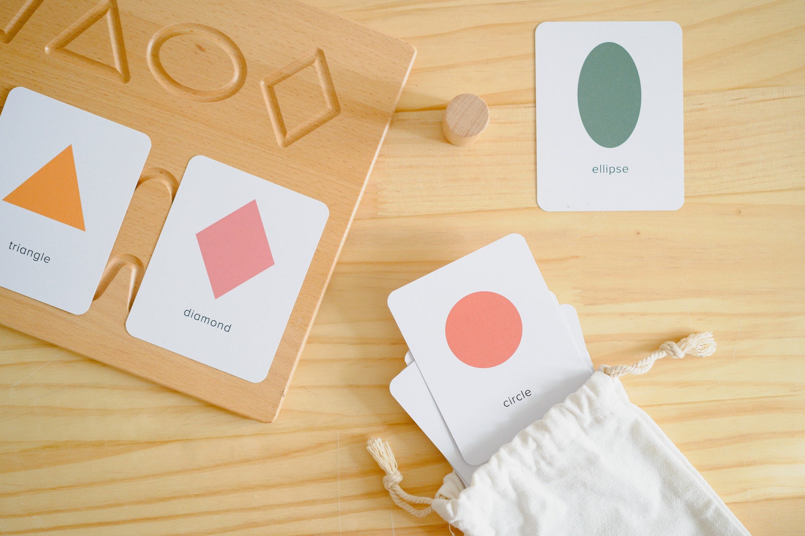 Minimalist Shapes Flashcards Printable | Modern Basic Shape Flash Cards ...