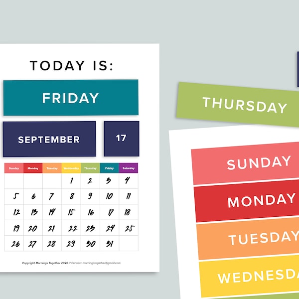 Printable Circle Perpetual Calendar - Etsy