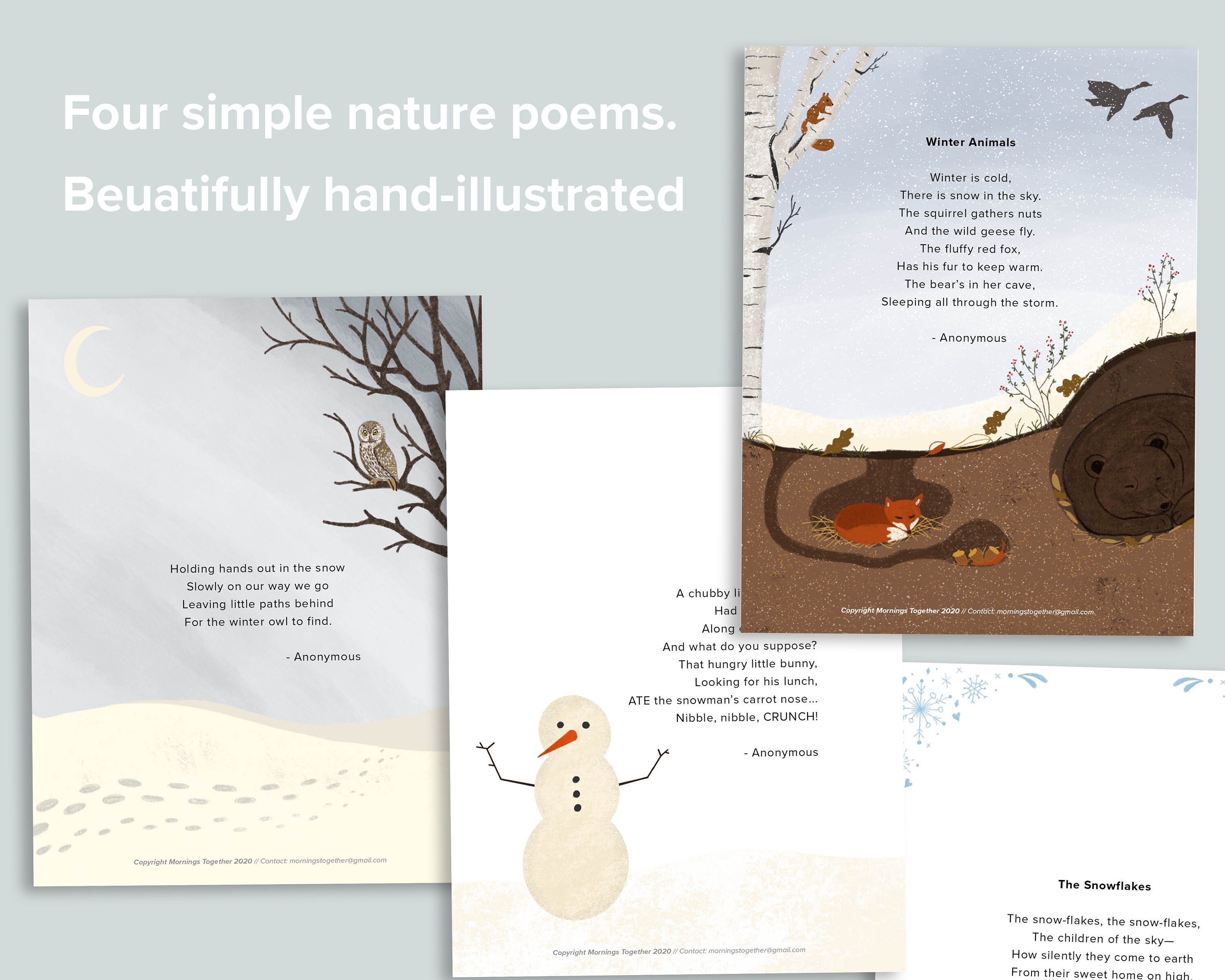 Winter Preschool Circle Time Morning Menu Book Printable - Etsy