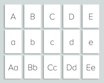 ABC Flashcards Color Printable Kids Rainbow Colors Alphabet Modern Abcs ...