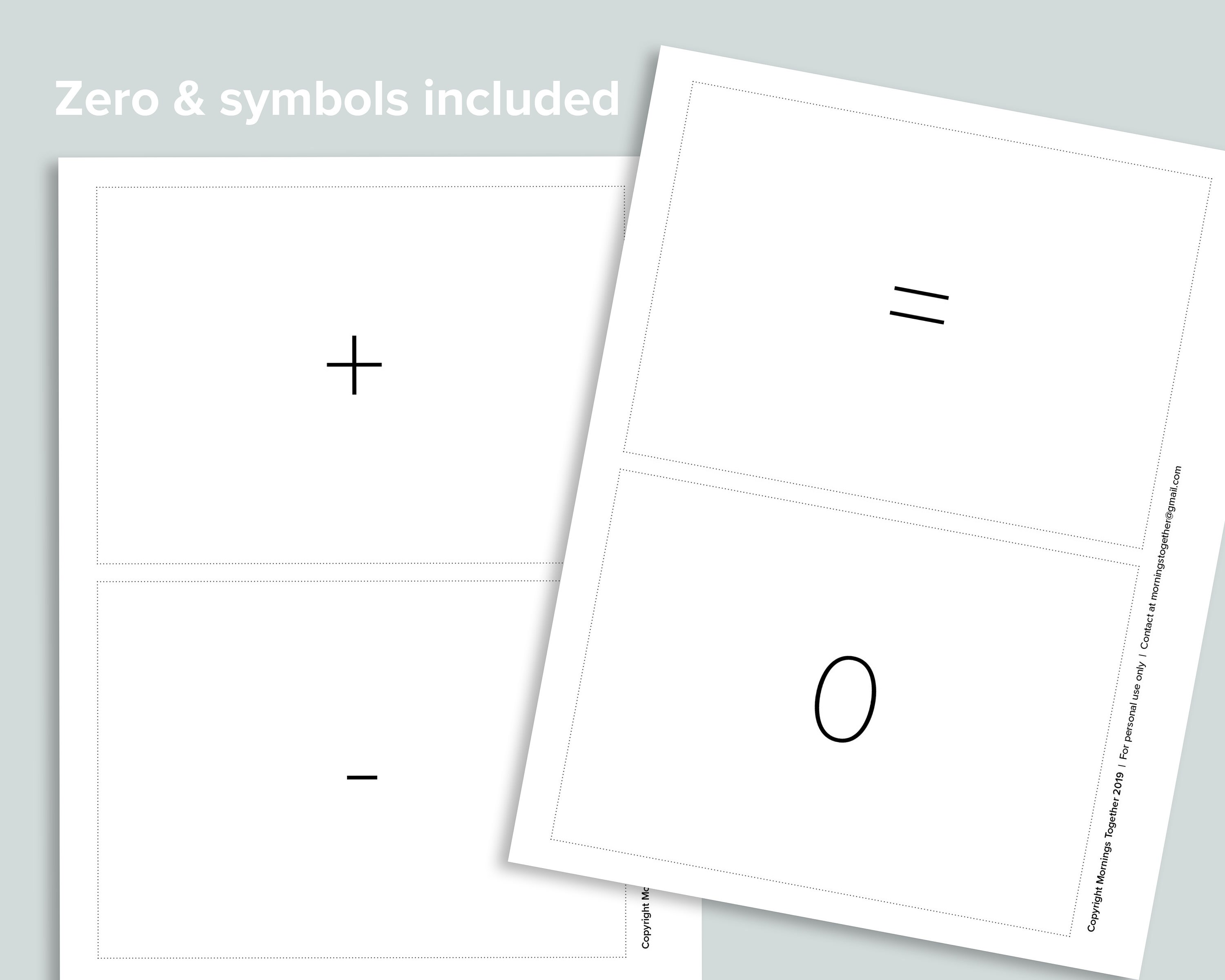 Number Cards 1-20 Printable Preschool Homeschool Classroom | Etsy