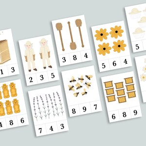 Count and Clip BUNDLE 2 | Clothespin Number Cards | Nature Homeschool ...