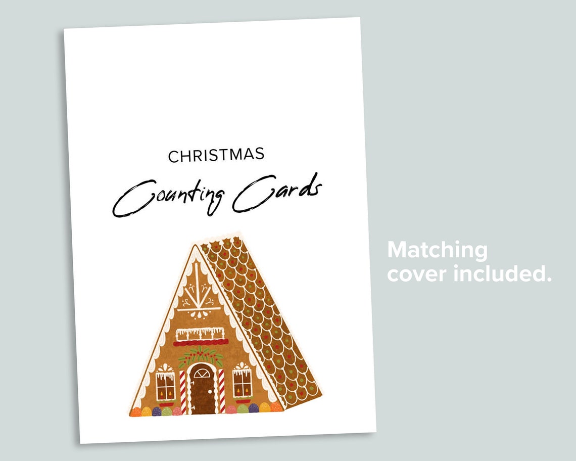 Christmas Number Cards Printable Homeschool Printables - Etsy