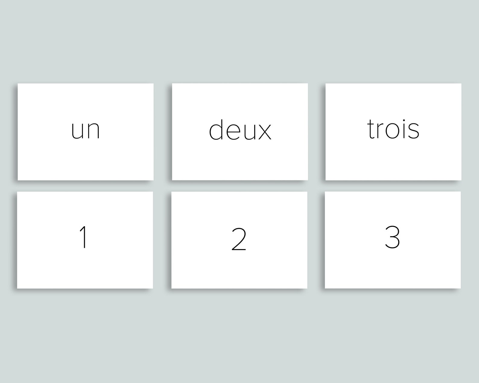 French Number Cards 1-20 Printable Preschool Homeschool | Etsy