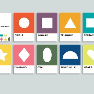 Shapes Printable Bundle Shape Flashcards Busy Book Quiet - Etsy