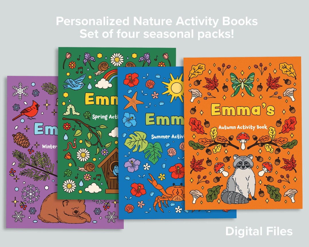 Personalized Seasonal Nature Activity Pack | Homeschool Printables ...