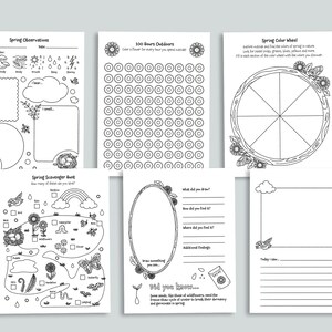 Spring Nature Journal Book Set | Homeschool Printables | Charlotte ...