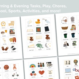 Editable Daily Rhythm Cards Printable Bundle | Morning Evening Routine ...