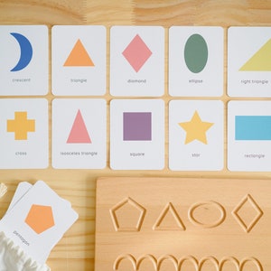 Minimalist Shapes Flashcards Printable | Modern Basic Shape Flash Cards ...