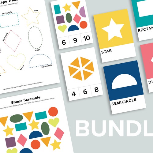 Preschool Basics Bundle Homeschool Printables Color Number | Etsy