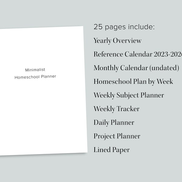 Homeschool Planner - Etsy