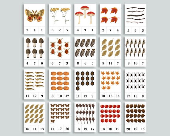 Tarjetas De Números Con Sobres Tarjetas De Números Con Trazos,