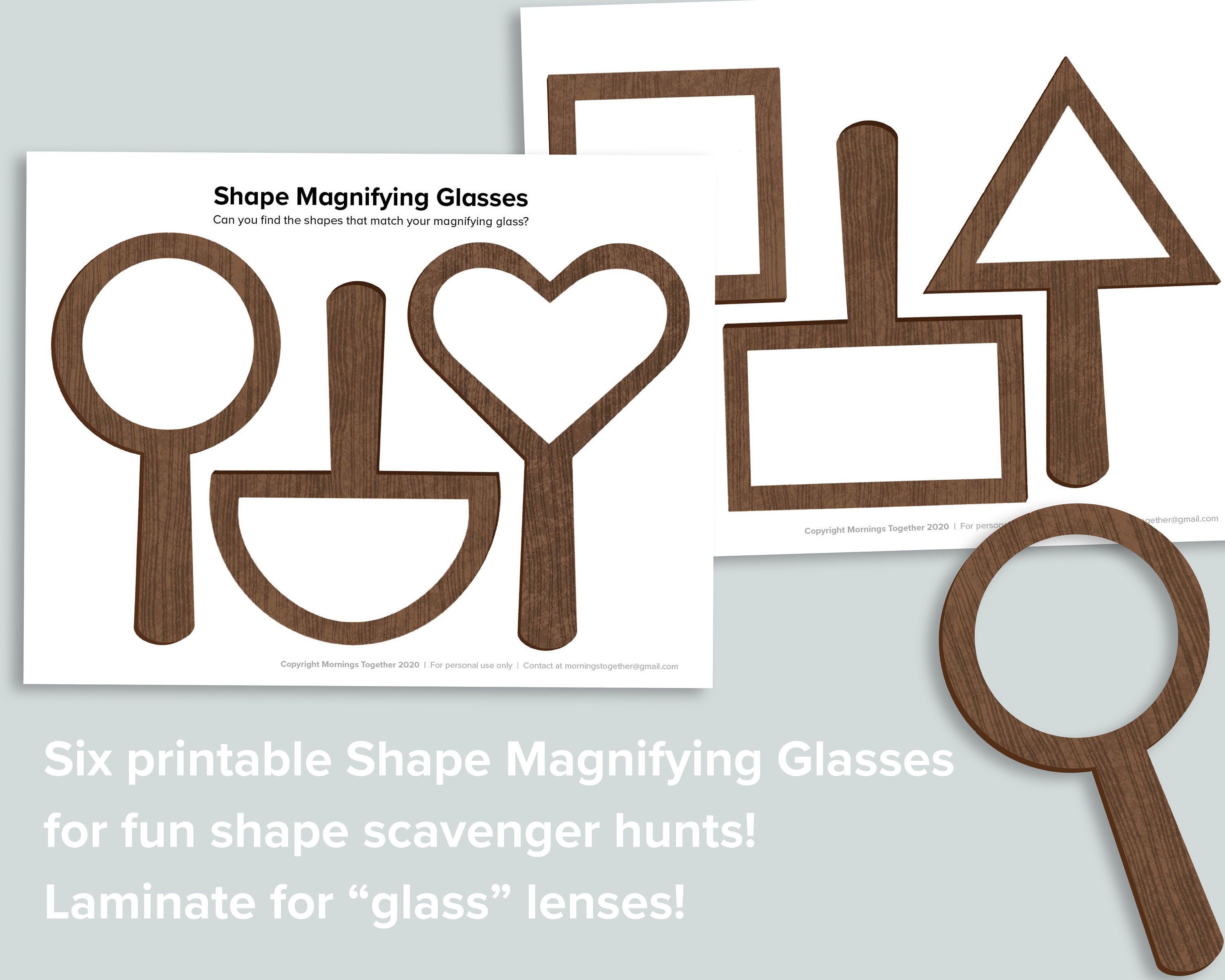 Shape Explorer Printable Bundle Shapes Scavenger Hunt Busy - Etsy