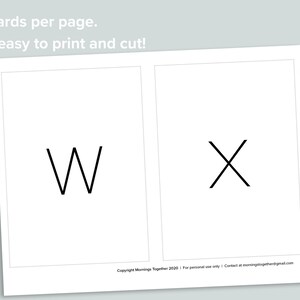 Minimalist ABC Toddler Cards Printable Flashcards | Kids Alphabet ...