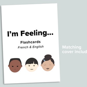 French & English Emotions Flashcards Printable | Feelings Flash Cards ...