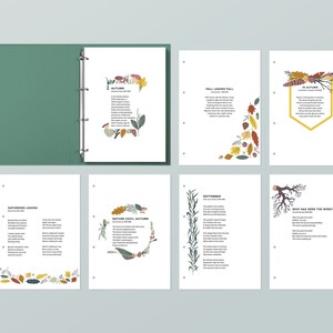 Autumn Poetry Print BUNDLE Charlotte Mason Fall Printable - Etsy