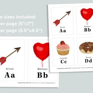 Valentine ABC Cards Printable | Valentine's Day Alphabet Homeschool ...