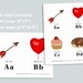 Valentine ABC Cards Printable | Valentine's Day Alphabet Homeschool ...