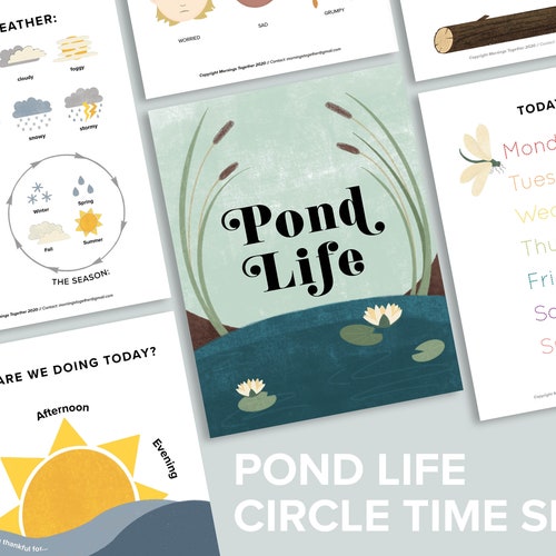 Preschool Circle Time Morning Menu Book Printable Calendar - Etsy