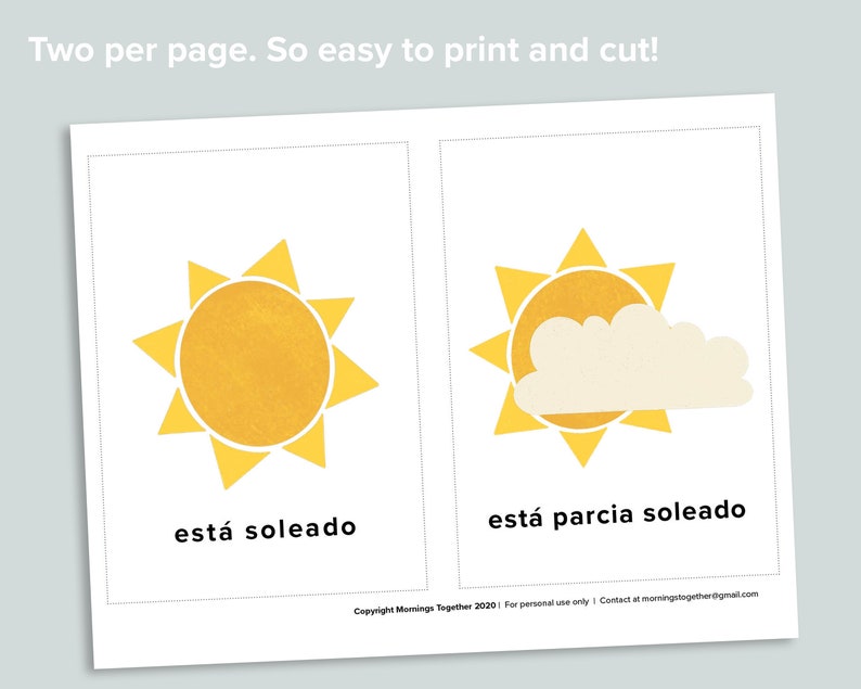 BUNDLE Spanish Preschool Homeschool Printable Color Nature | Etsy