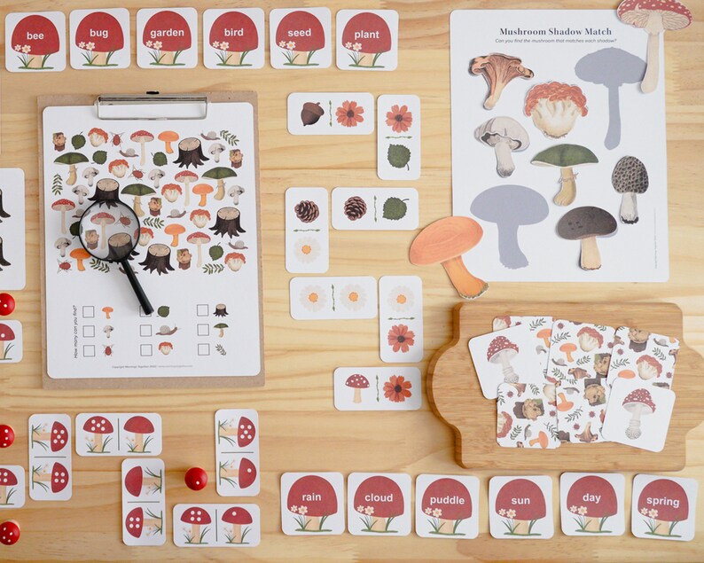Mushroom Activity Pack Bundle | Homeschool Printables | Coloring Poster ...