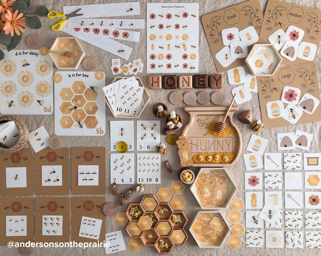 Honeybee Activity Pack BUNDLE | Nature Flashcards | Homeschool ...