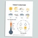 Weather Printable BUNDLE | Homeschool Kids Calendar Printables Today's ...