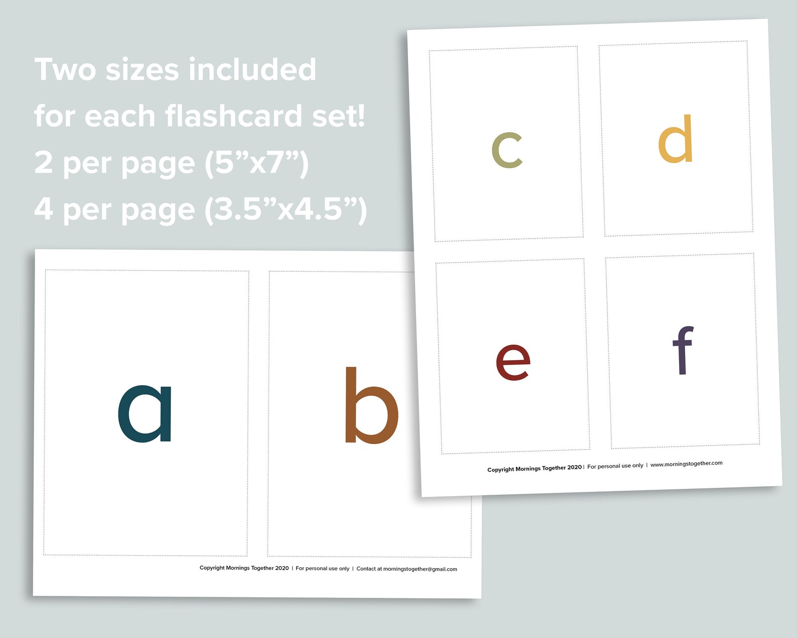 Minimalist ABC Toddler Cards Printable Flashcards Muted - Etsy