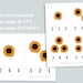 Sunflower Count and Clip 1-20 Number Cards Nature Homeschool Printables ...