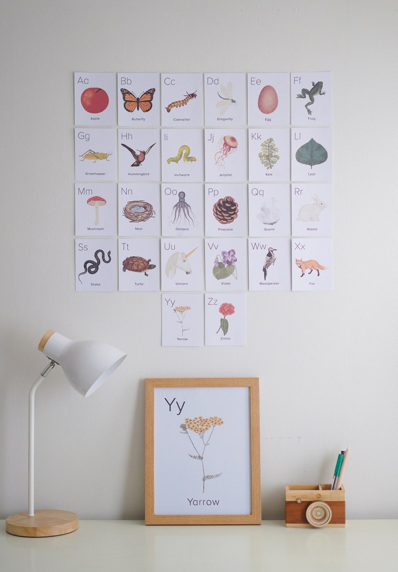 Nature ABC Cards Printable Homeschool Printables Preschool - Etsy