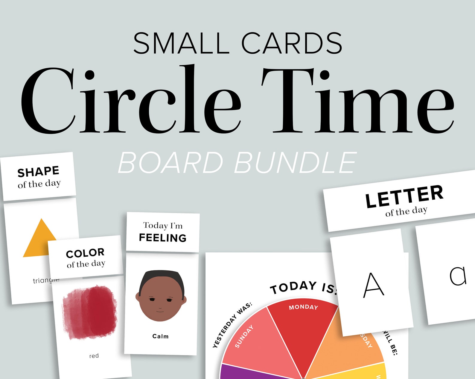 Preschool Circle Time Board Bundle | Printable DIY Learning Wall ...