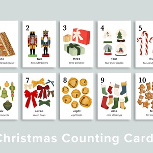 Christmas BUNDLE Printable ABC 123 Cards Homeschool Printables ...