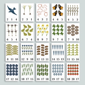Spring Count and Clip 1-20 Number Cards | Spring Homeschool Printables ...