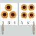 Sunflower Count and Clip 1-20 Number Cards Nature Homeschool Printables ...