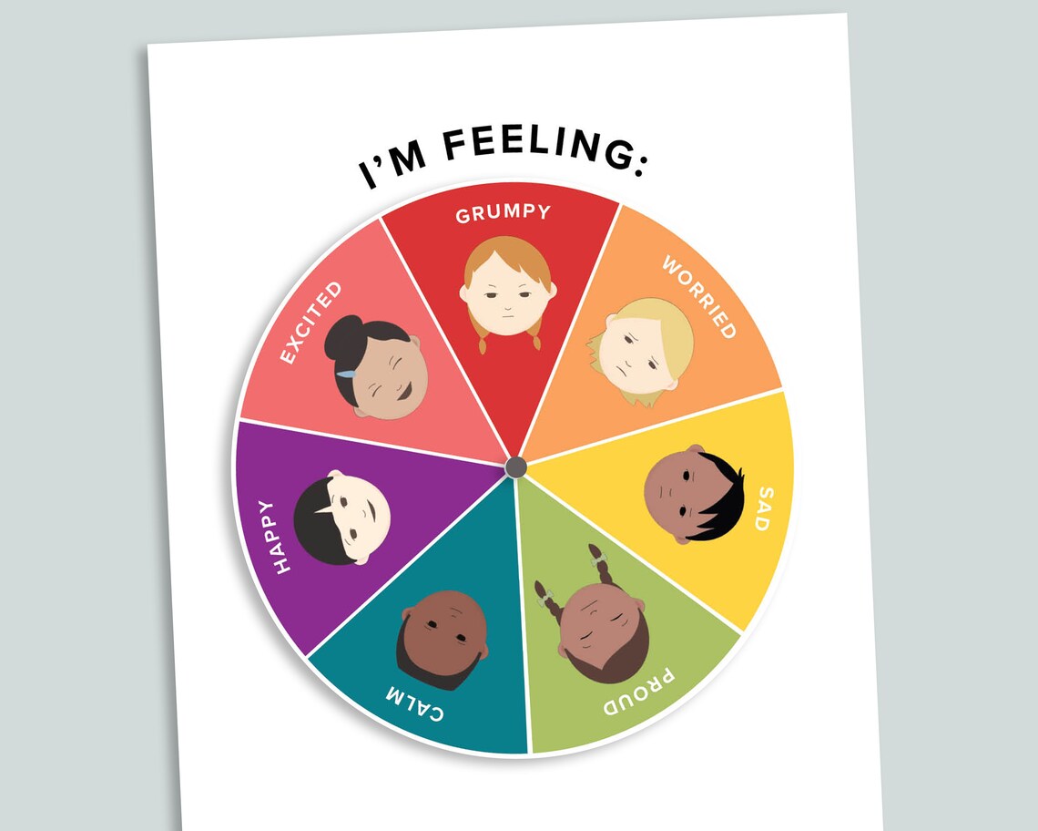 Emotions Spinner Wheel Printable | Feelings Flash Cards | Preschool ...