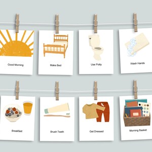 Editable Daily Rhythm Cards Printable Bundle | Morning Evening Routine ...