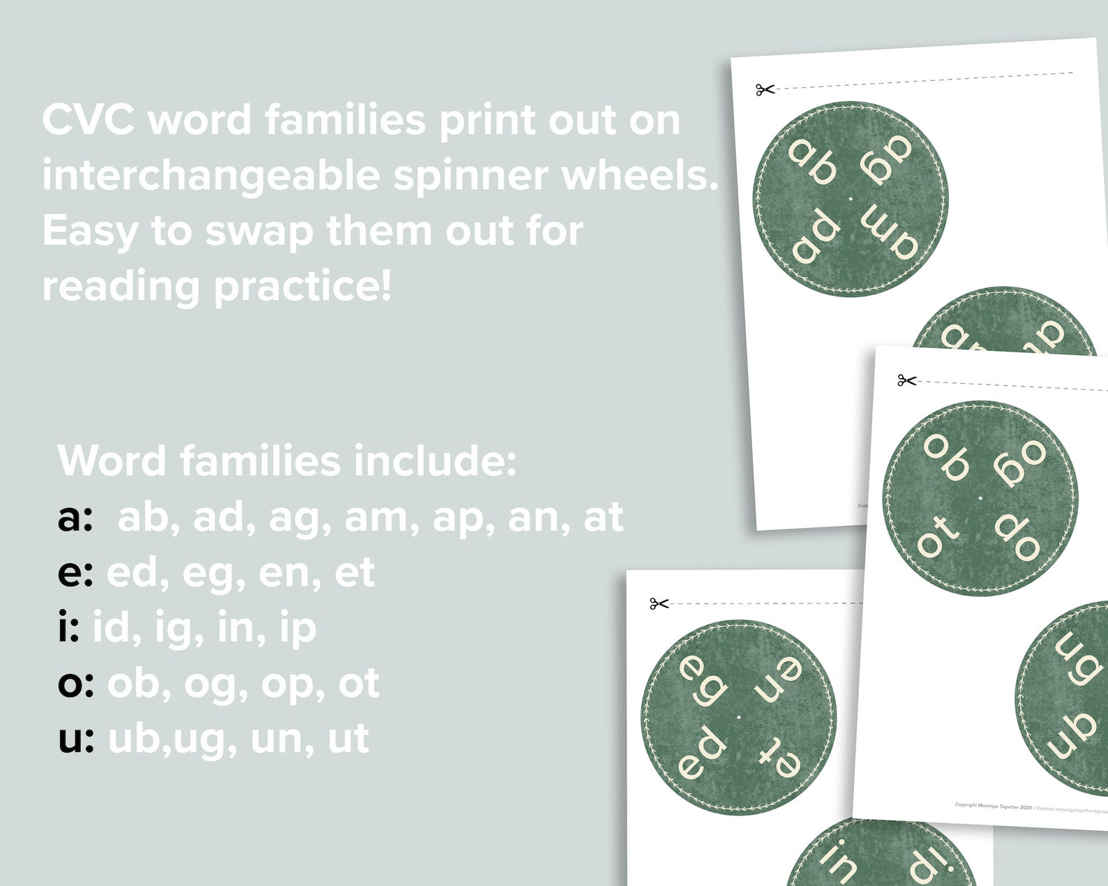 CVC Word Builder Homeschool Printables Phonics Read - Etsy