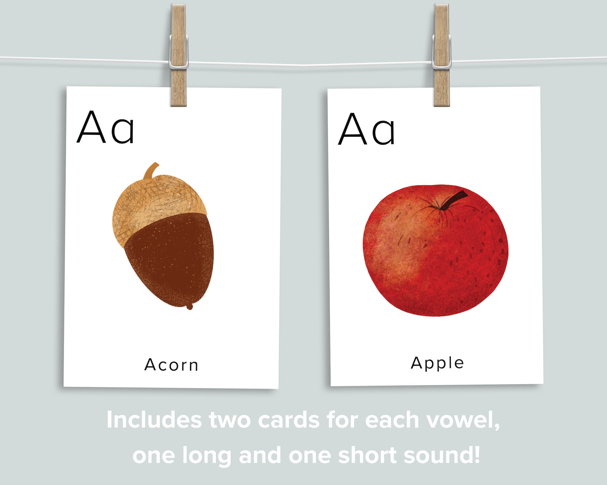 Nature ABC Posters Printable Full Page Homeschool - Etsy