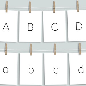 Minimalist ABC Toddler Cards Printable Flashcards | Kids Alphabet ...