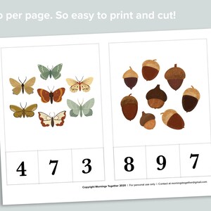 Nature Count and Clip Number Cards 1-10 | Charlotte Mason Homeschool ...