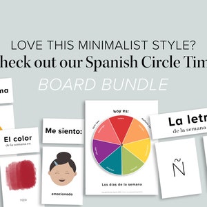 BUNDLE Spanish & English Minimalist Toddler Bilingual Flashcards ...