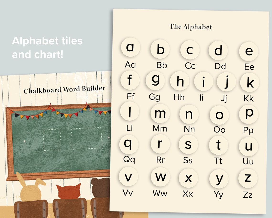 CVC Word Builder Homeschool Printables Phonics Read - Etsy