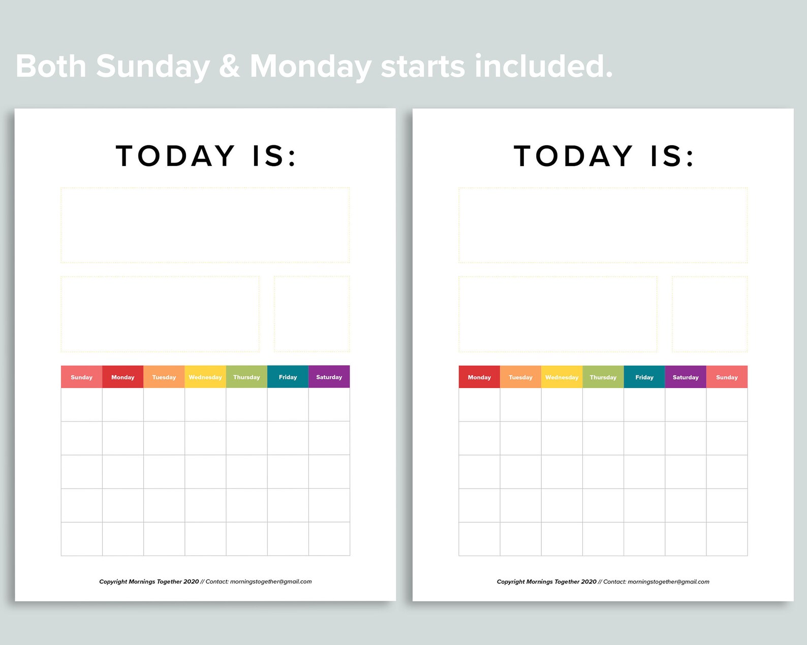 Preschool Kids Calendar Board Printable Pages Perpetual Today Date ...