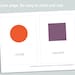 Minimalist Shapes Flashcards Printable | Modern Basic Shape Flash Cards ...