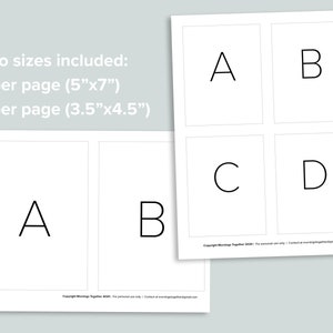 Minimalist ABC Toddler Cards Printable Flashcards | Kids Alphabet ...