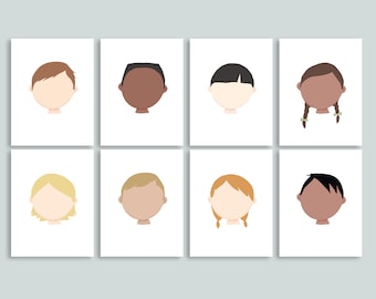 Make a Face Printable - Etsy