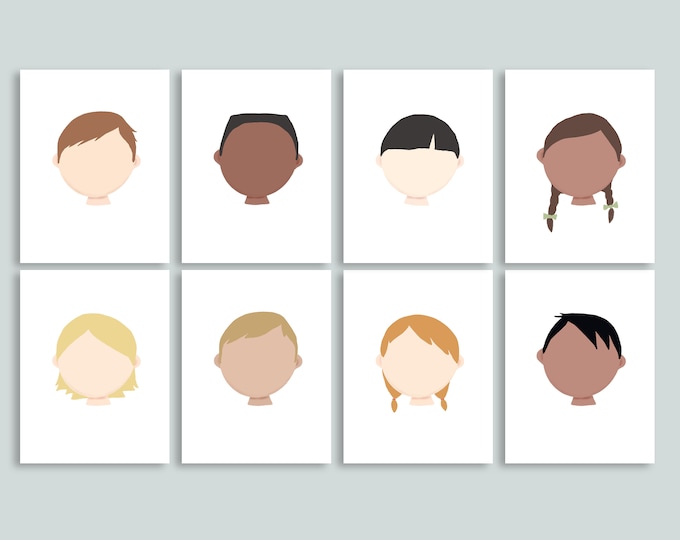 Make a Face Printable - Etsy